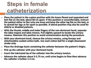 Catheter use in gynaecological practice | PPTX