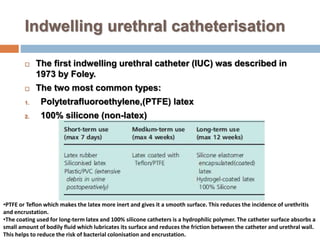 Catheter use in gynaecological practice | PPTX
