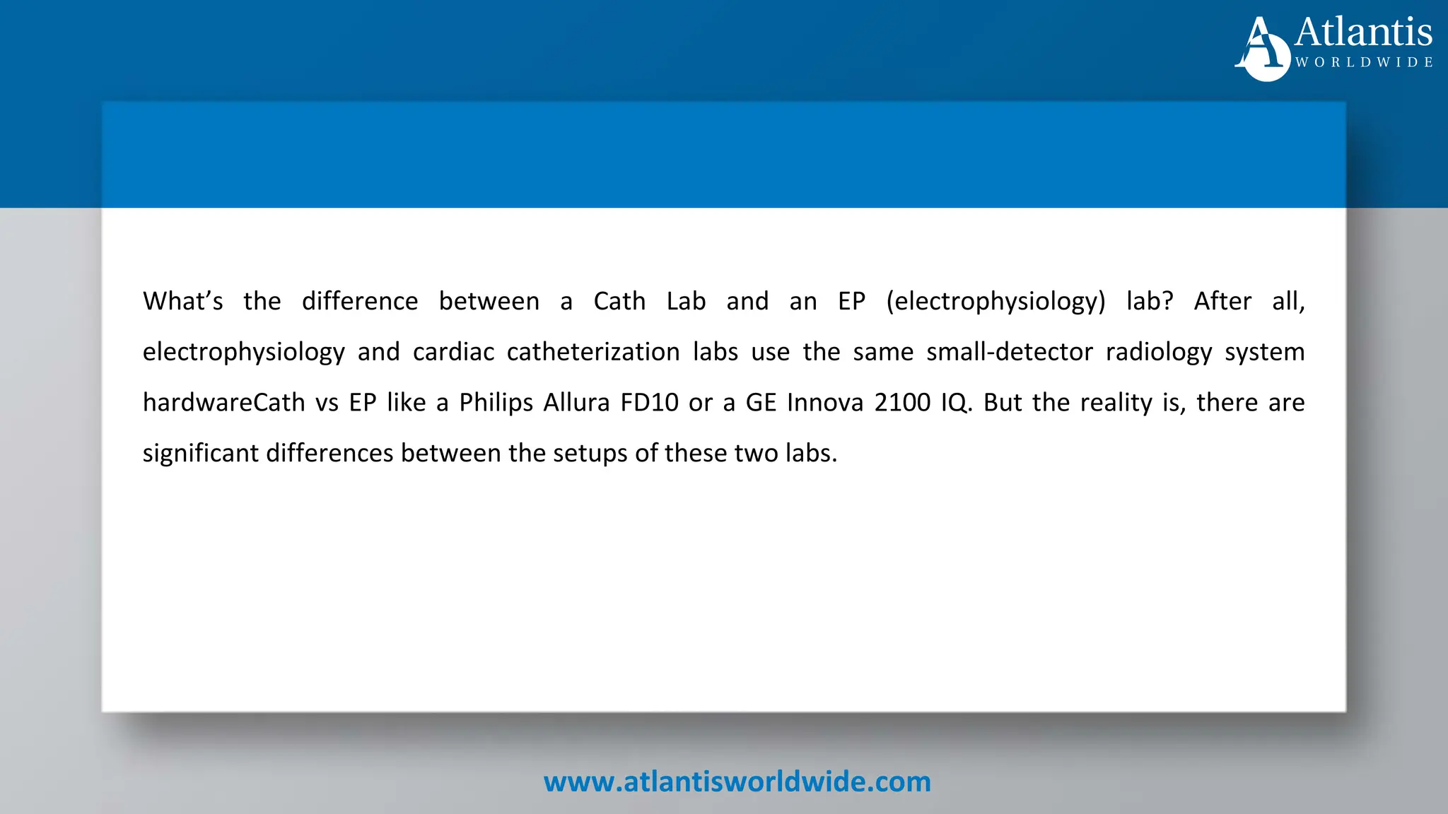 Cath Lab Vs. EP Lab: What’s The Difference? | PPT