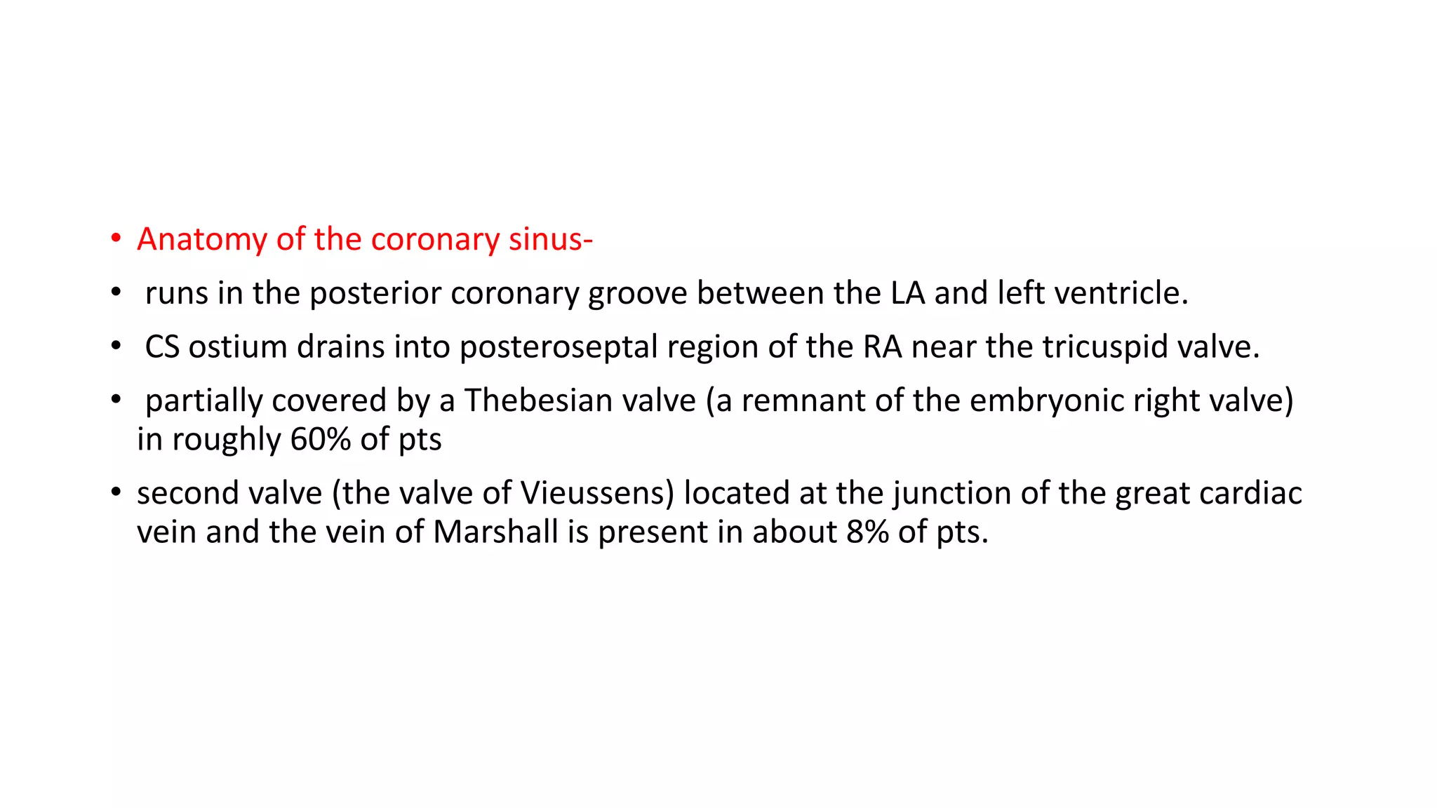technical aspect of Left ventricular lead placement for CRT | PPTX