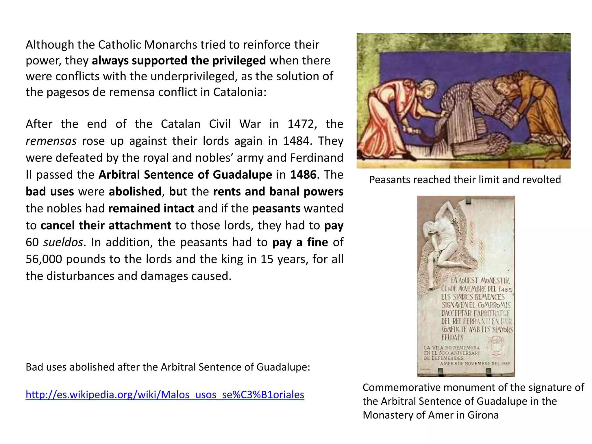 The Authoritarian Monarchy of the Catholic Monarchs (1469-1517) | PPT