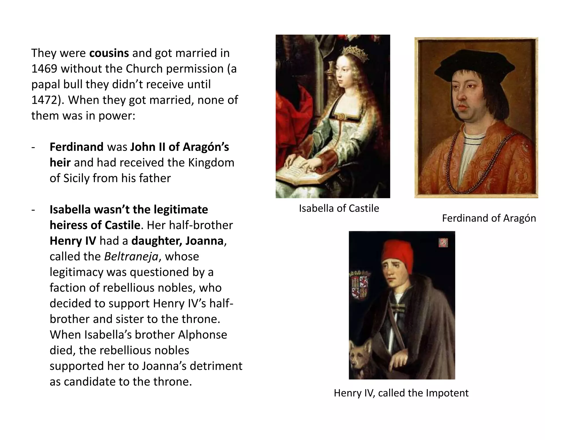 The Authoritarian Monarchy of the Catholic Monarchs (1469-1517) | PPT