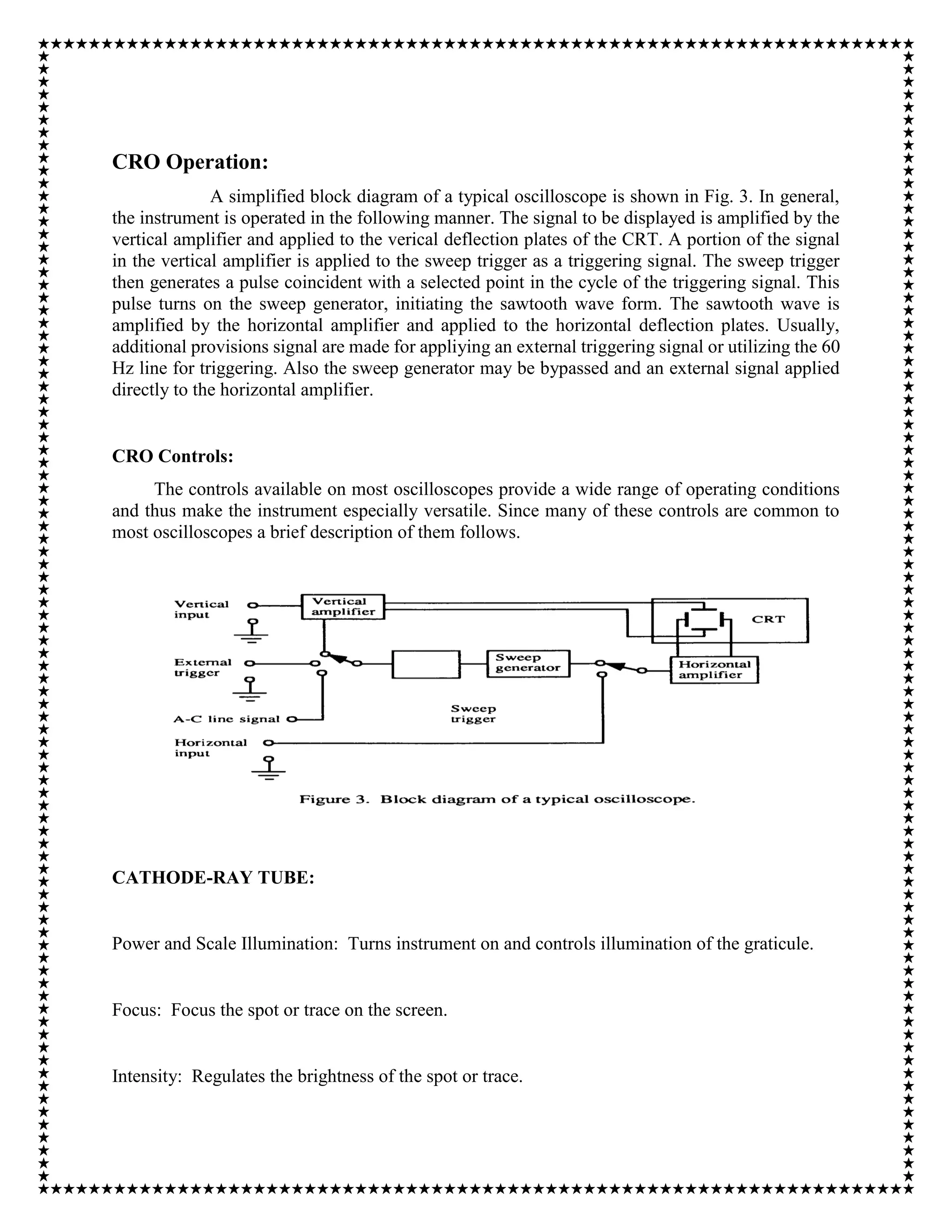 Cathode ray oscilloscope | PDF