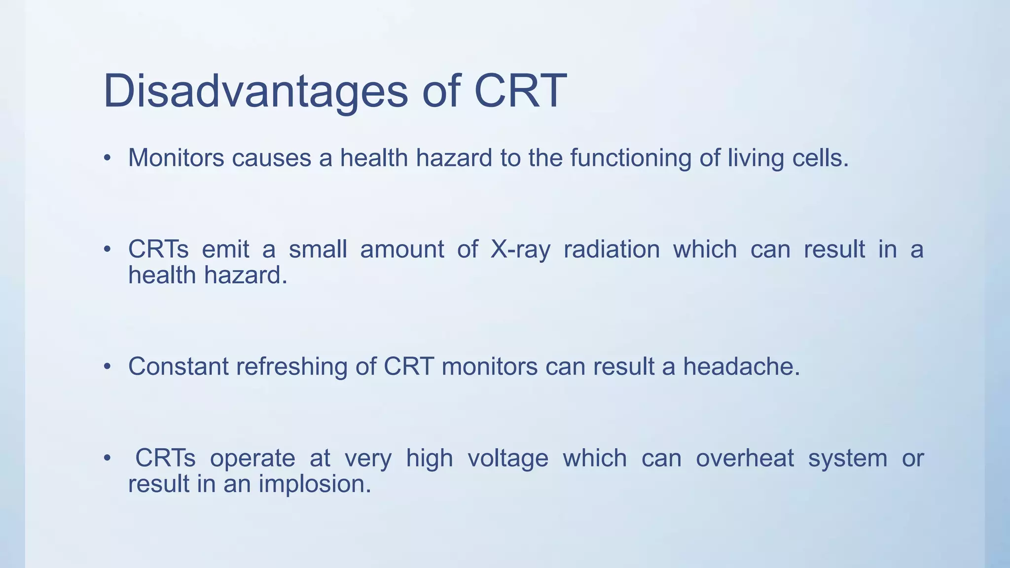 CRT (Cathode ray tube) | PPTX