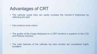 CRT (Cathode ray tube) | PPTX
