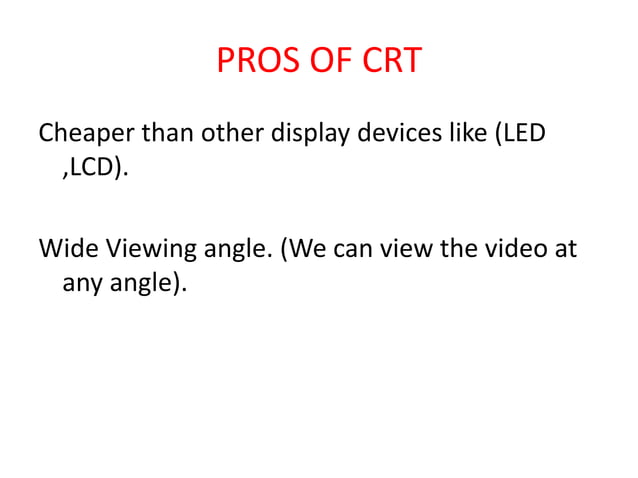 Cathode ray tubes | PPTX