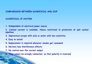 Cathodic-Protection using sacrificial anode system -Presentation | PDF