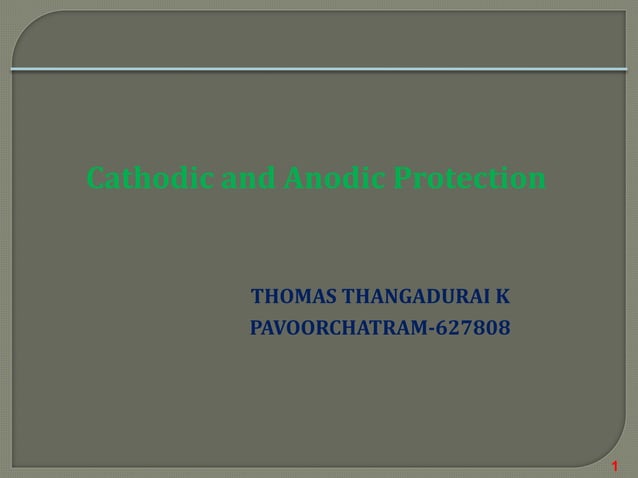 Cathodic and anodic protection | PPT | Chemistry | Science
