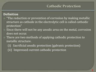 Cathodic and anodic protection | PPT