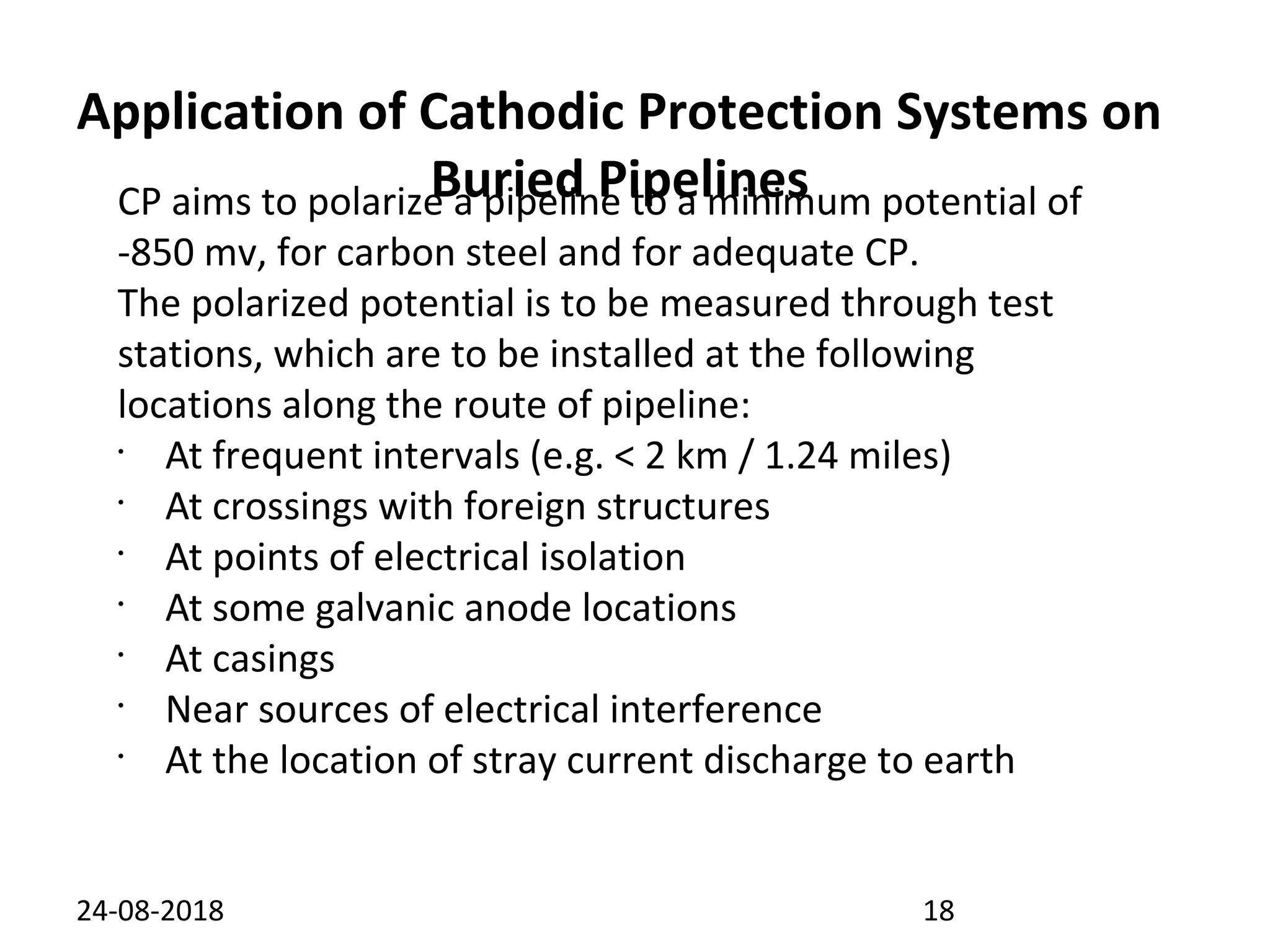 Cathodic protection | ODP