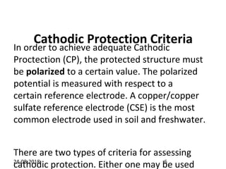 Cathodic protection | ODP
