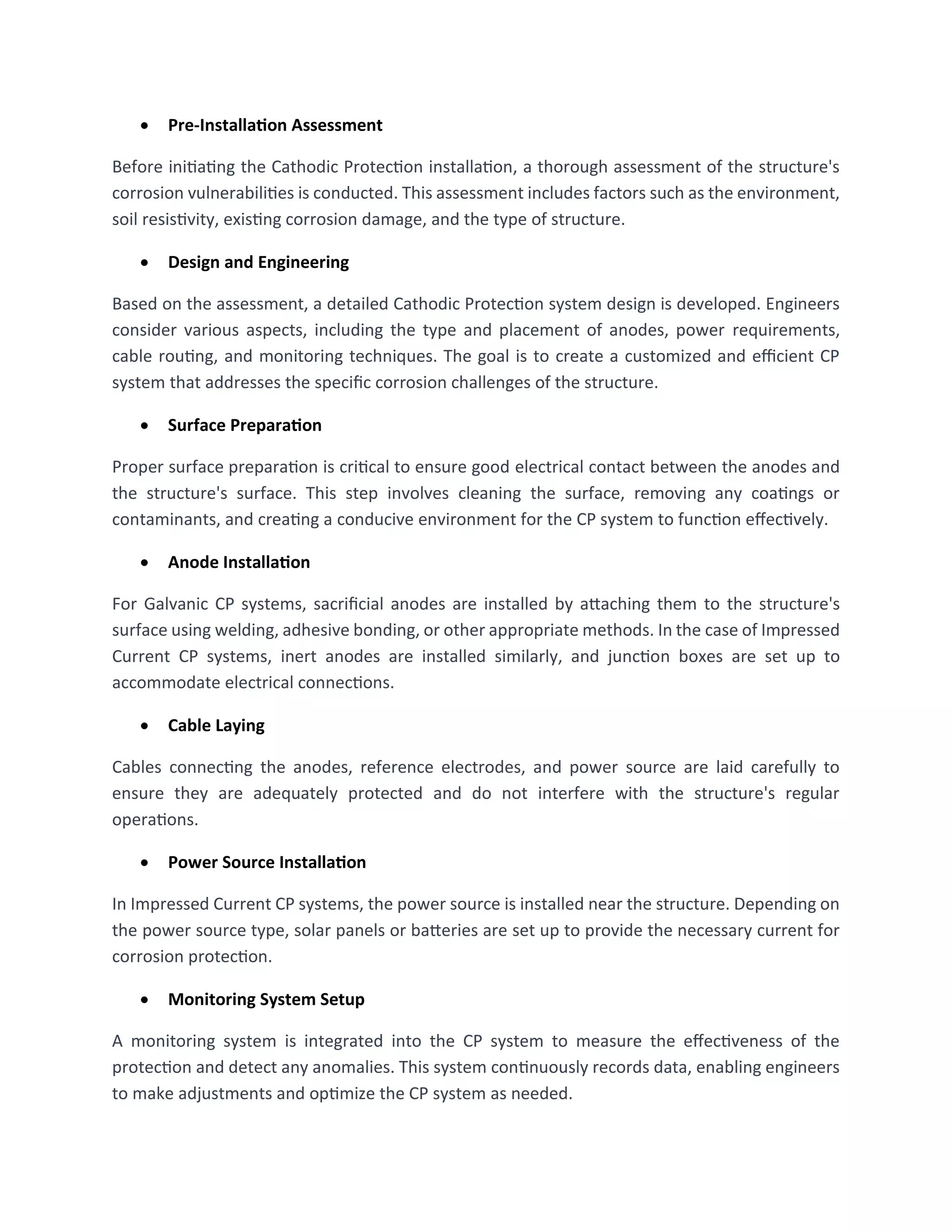 Cathodic Protection Installation Preserving Structures for Generations | PDF