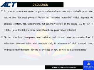 Cathodic Protection of New and Old Reinforced Concrete Structures | PPTX