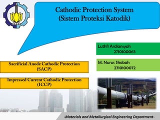 Cathodic protection system | PPTX