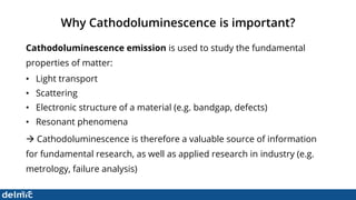 What is Cathodoluminescence? - DELMIC | PPT