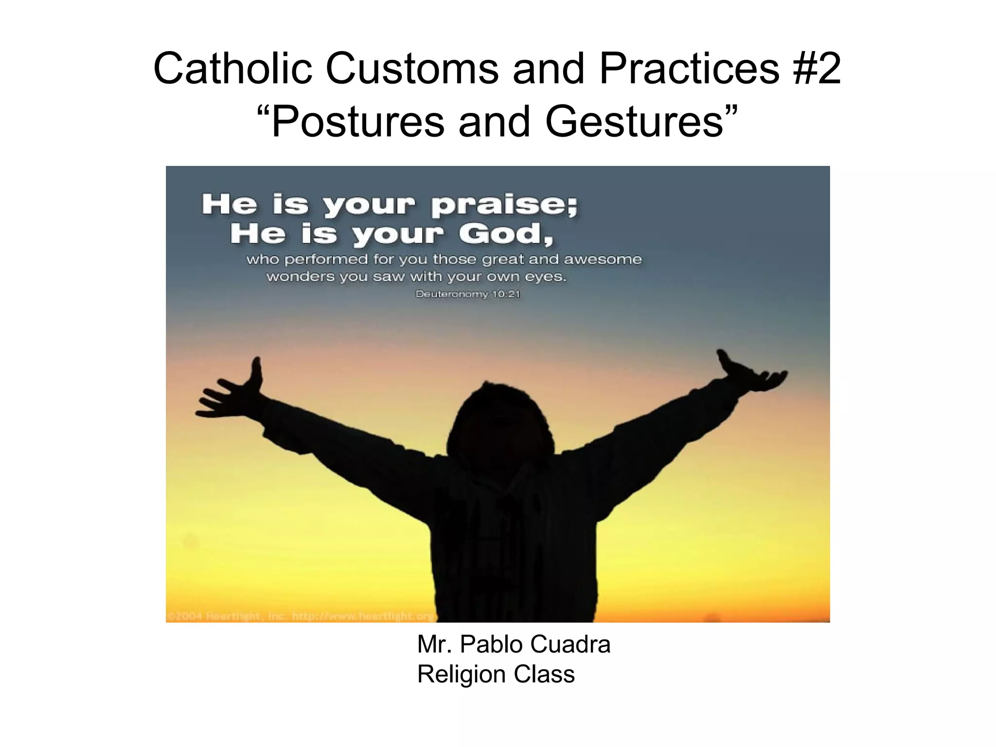 Catholic customs and practices | PPT