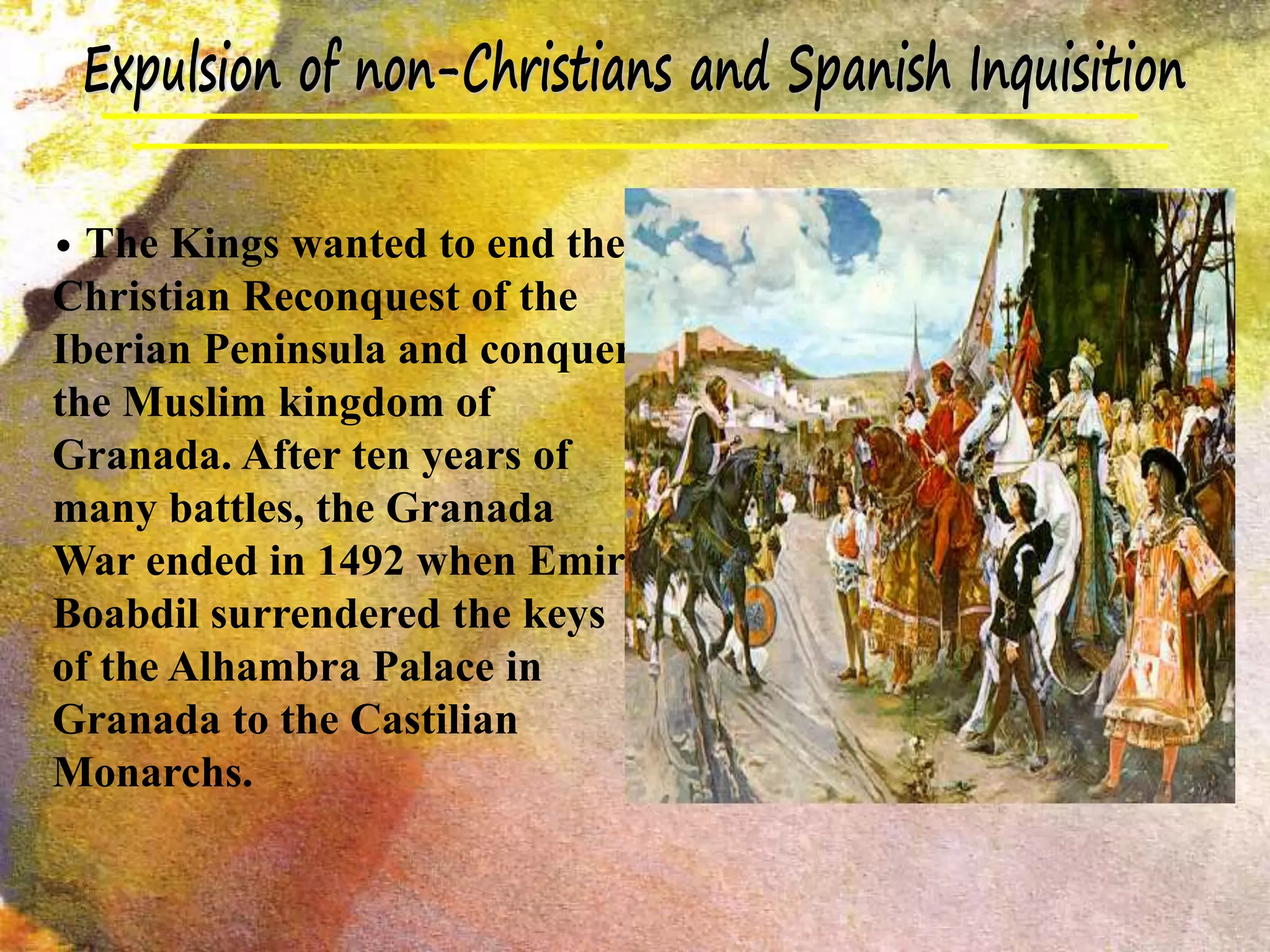 SPANISH CATHOLIC MONARCHS: ISABELLA AND FERDINAND | PPT