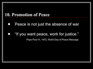 Catholic Social Teaching Ppt | PPT