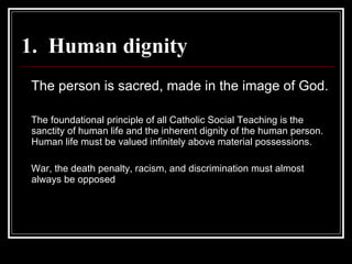 Catholic Social Teaching Ppt | PPT