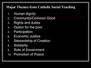 Catholic social-teaching | PPT