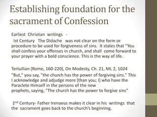 Catholic apologetics confession | PPTX | Christianity | Religion ...