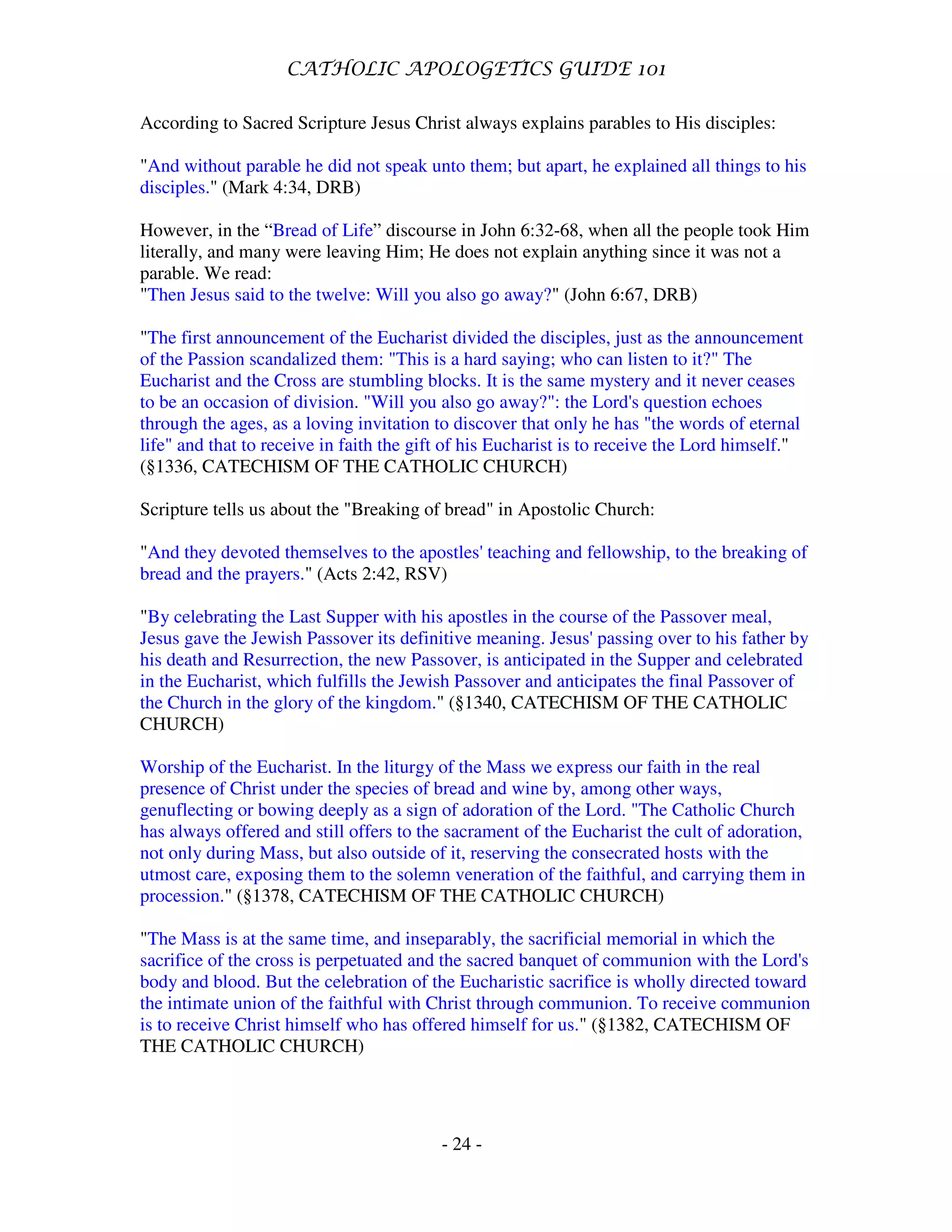 Catholic Apologetics Guide 101 | PDF