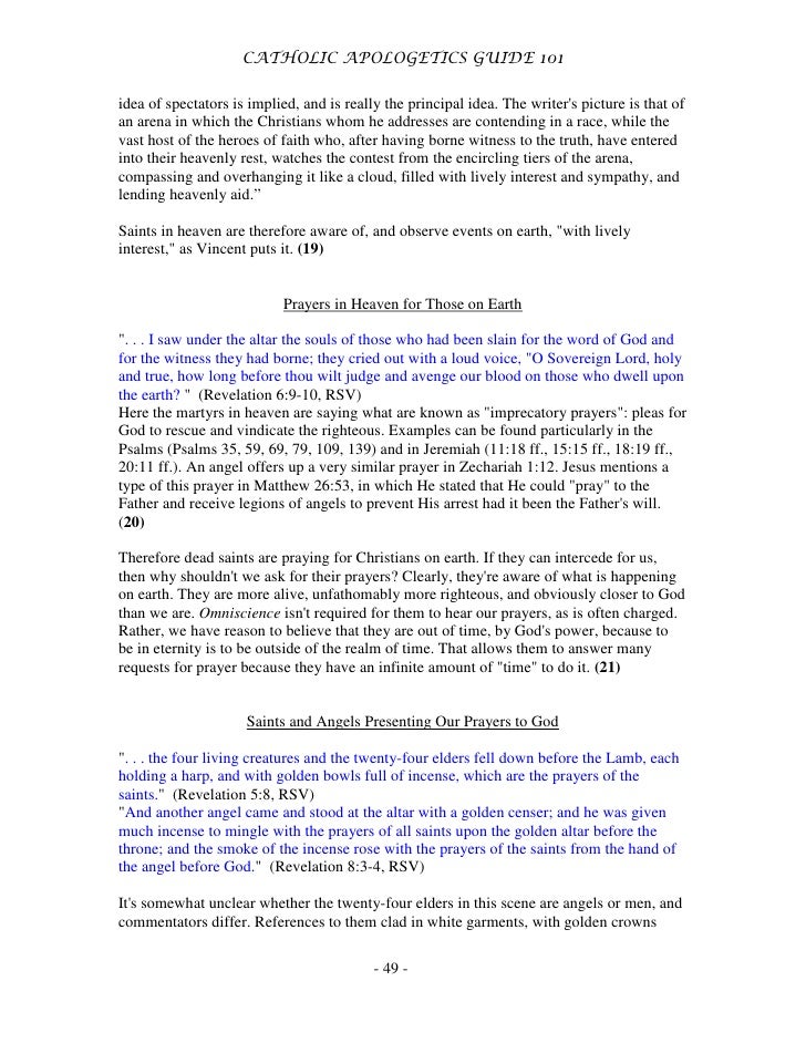 Catholic Apologetics Guide 101