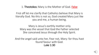What do Roman Catholics believe about Mary | PPT