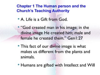 Catholic health care ethics ch 1, 2 | PPT