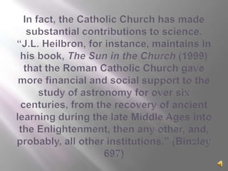 Catholicism, Science And Education | PPTX
