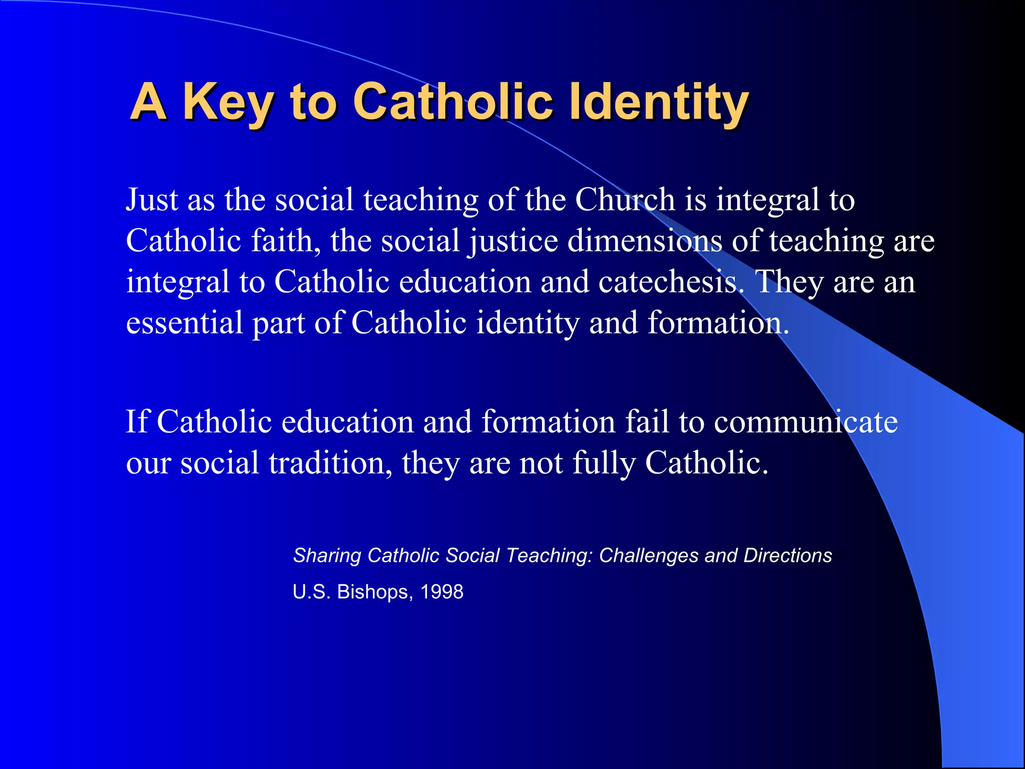 Catholic social teaching | PPT