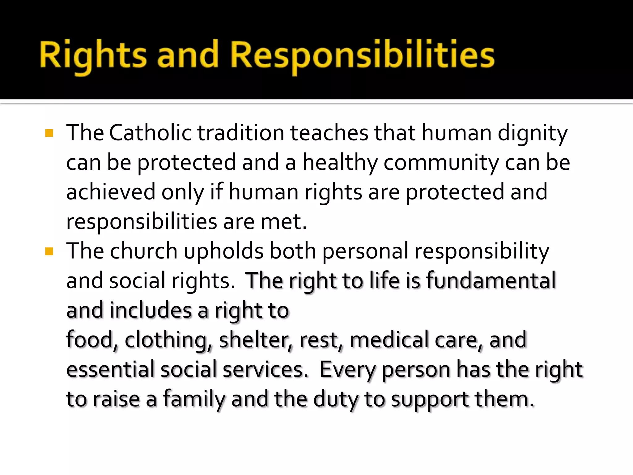 Catholic Social Teaching | PPTX