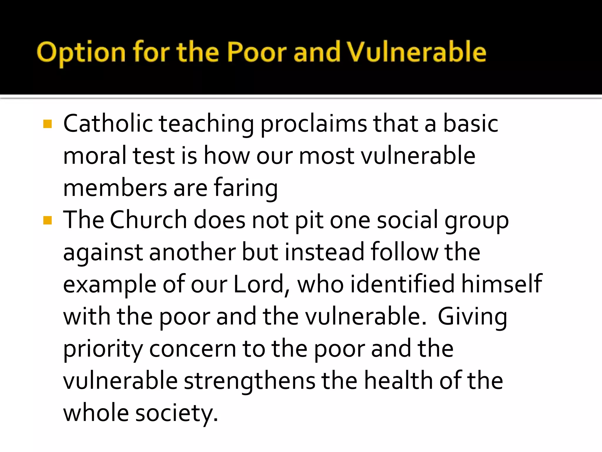 Catholic Social Teaching | PPTX