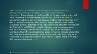 Catholic social teaching on labor | PPTX