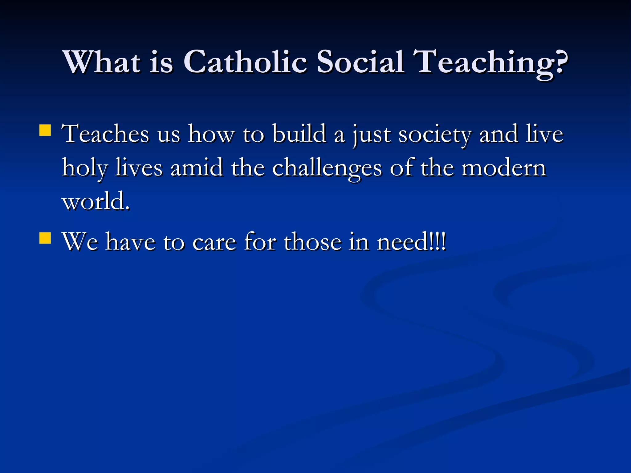 Catholic Social Teaching Ppt | PPT