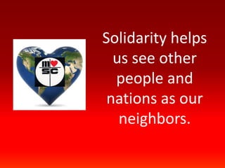 Catholic Social Teaching Solidarity | PPSX