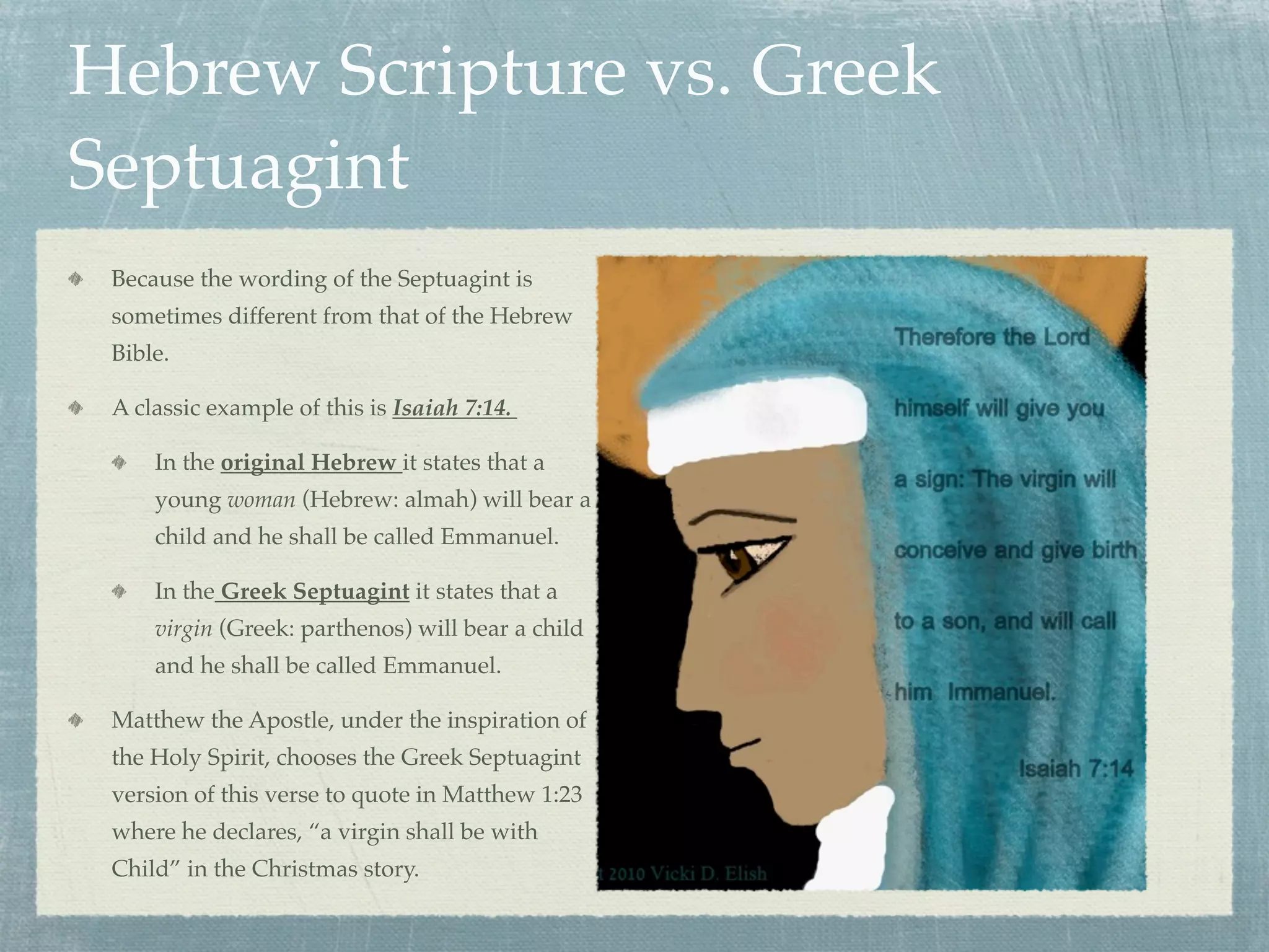 Catholic vs. Protestant Bible Slides | KEY
