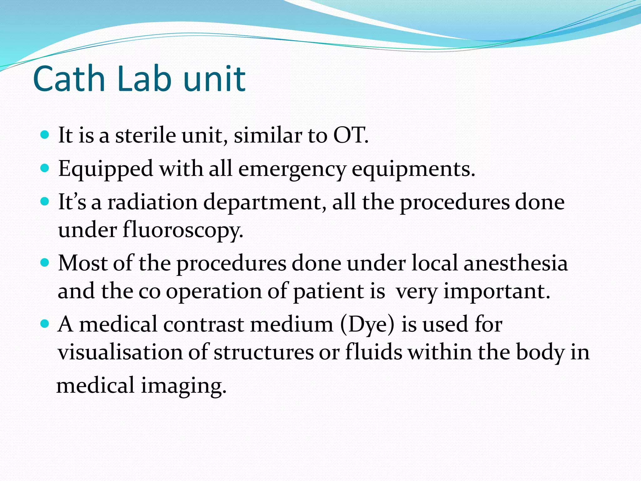 catheterization laboratory procedure | PPTX