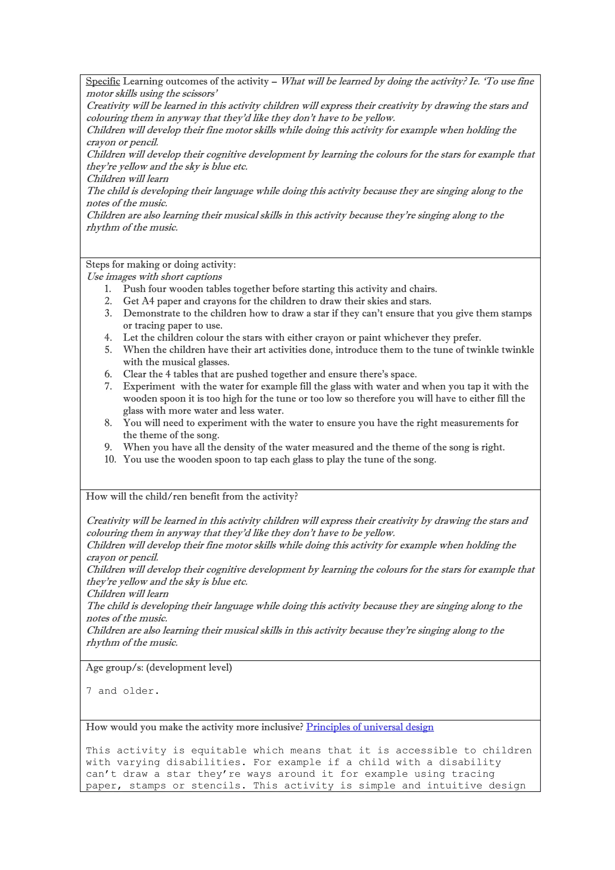 Twinkle twinkle little star activity | PDF | Children\'s Music | Music