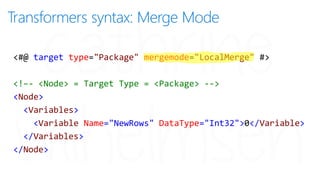 Don't Repeat Yourself - Agile SSIS Development with Biml and BimlScript ...