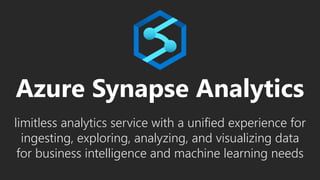 Azure Synapse Analytics Teaser (Microsoft TechX Oslo 2019) | PPT