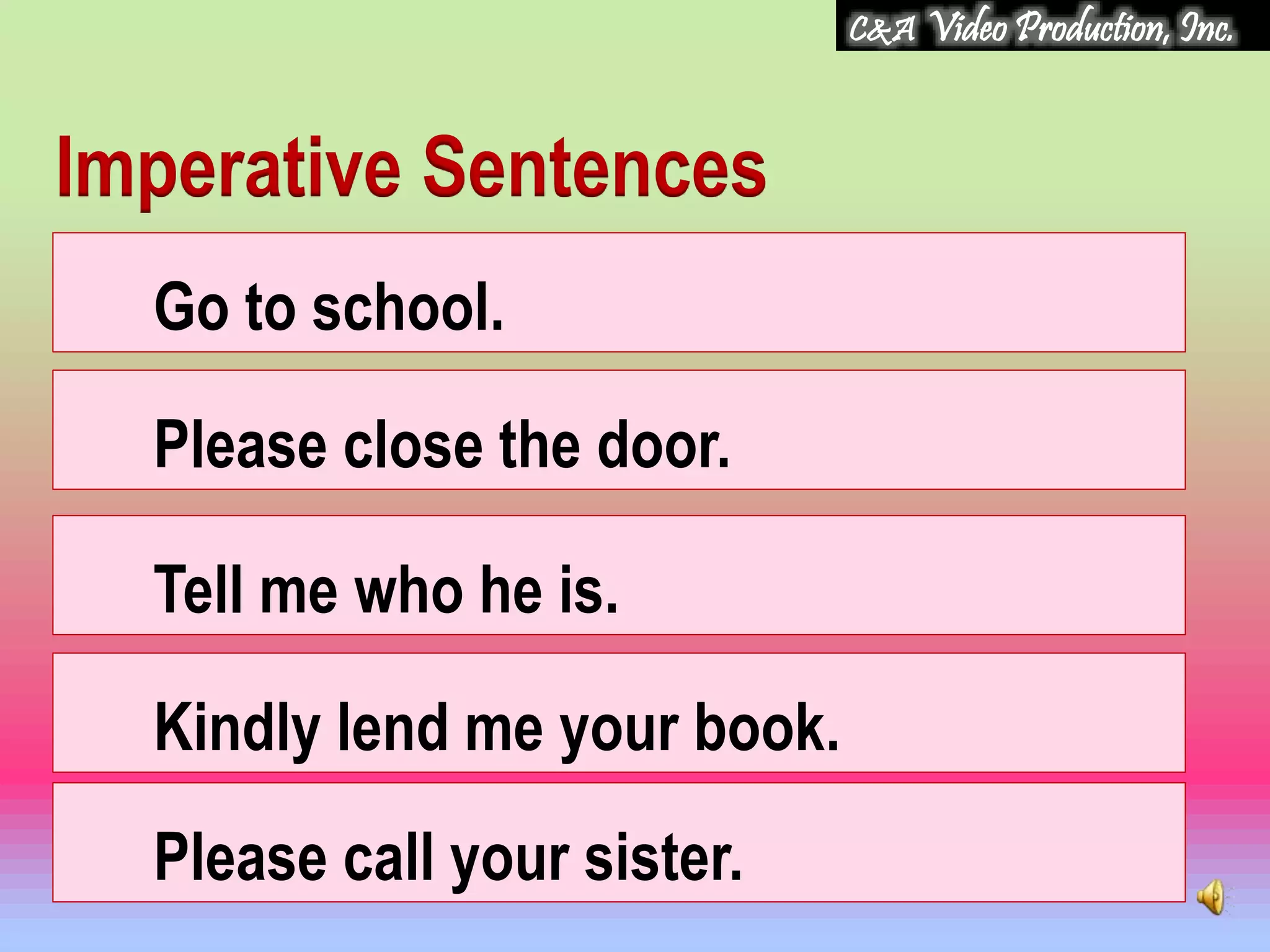 Types of Sentences | PPSX