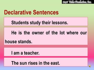 Types of Sentences | PPSX