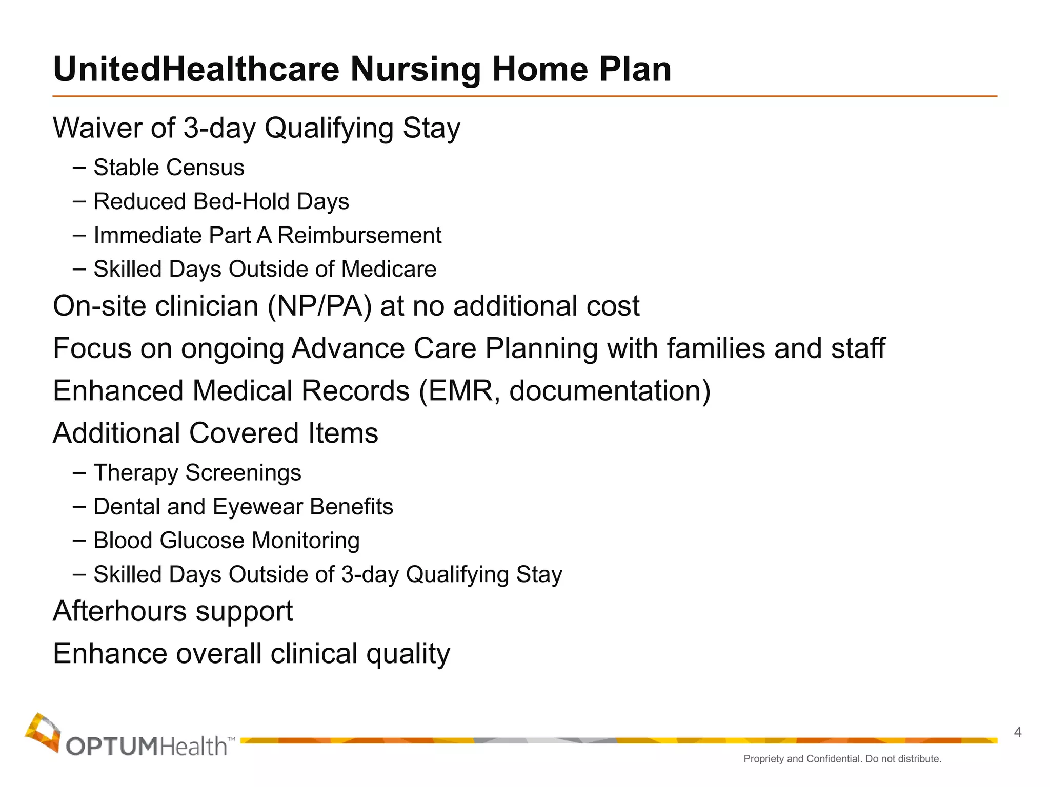 UnitedHealthcare Nursing Home Plan Evercare Clinical Model Telemedicine ...