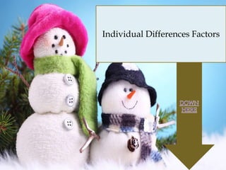 Learner-Centered Psychological Principles (Individual Differences ...