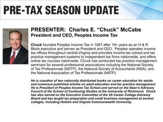 2015 Pre-Tax Season Update | PPT