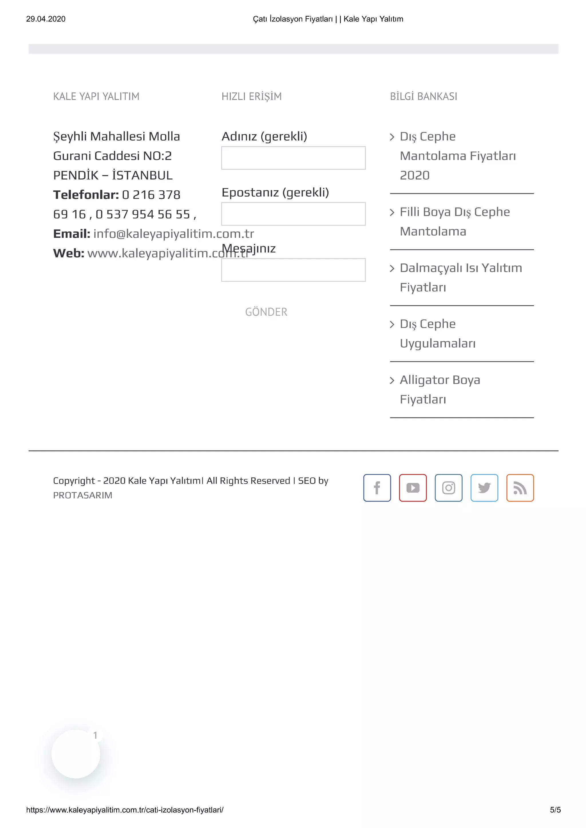 Cati izolasyon-fiyatlari | PDF