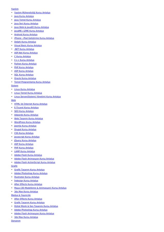 Catia kursu-antalya | PDF