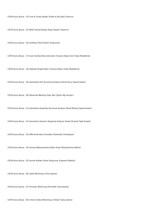 Catia kursu-bursa | PDF