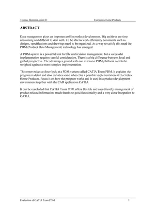 Catia team pdm | PDF